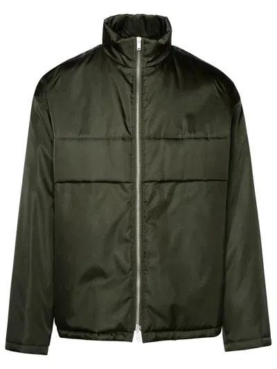 Jil Sander Green Polyamide Blend Down Jacket | ModeSens