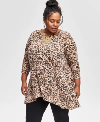Jm Collection Plus Size Irina Swing Top, Exclusively At Macy's In ...