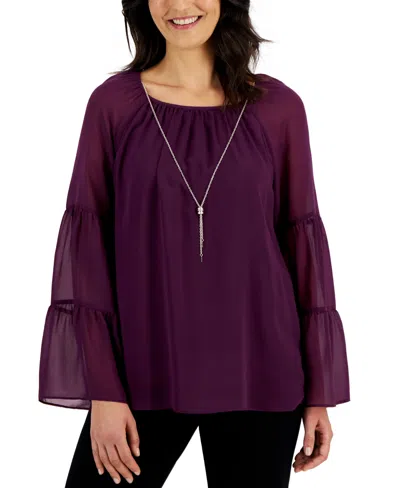 Jm Collection Women's Solid Tiered Necklace Top, Created For Macy's In ...