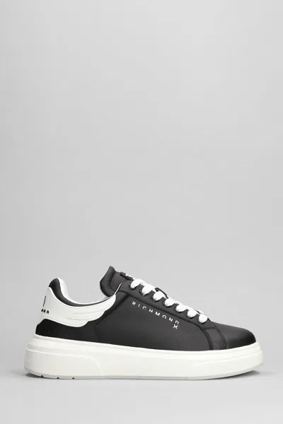 John Richmond Oversize Wing Collar Sneaker In Black | ModeSens