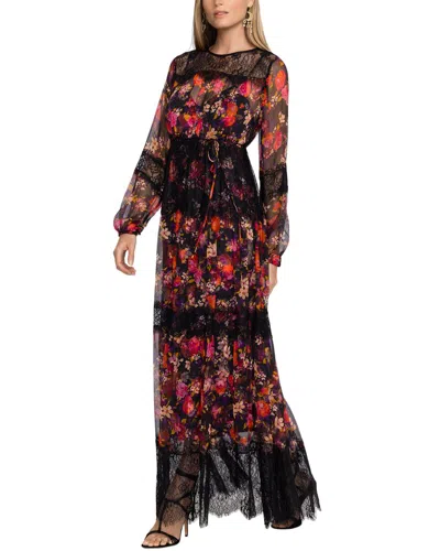 Johnny Was Ellie Lace Tiered Silk Maxi Dress In Multi | ModeSens