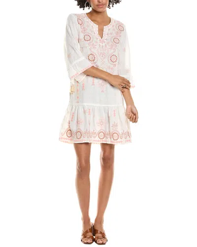 Johnny Was Faye Linen Dress In White | ModeSens