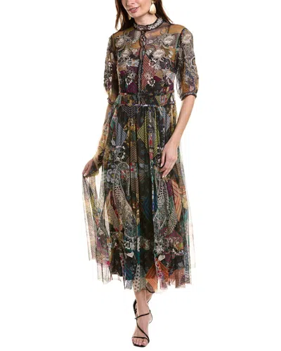 Johnny Was Kiara Mesh Maxi Dress In Multi | ModeSens