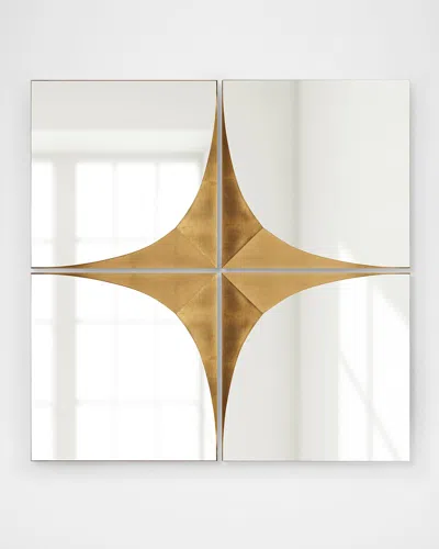 John-richard Collection Gold Contour Wall Mirrors, Set Of 4 | ModeSens