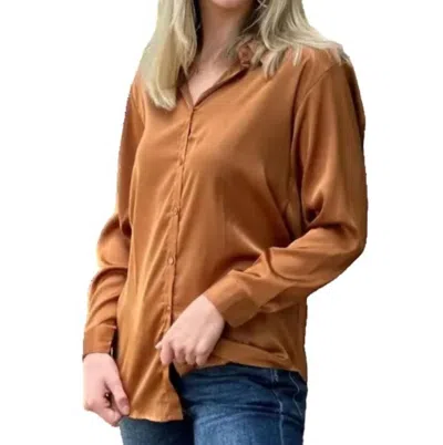 Jon & Anna Button Down Shirt In Copper In Multi | ModeSens