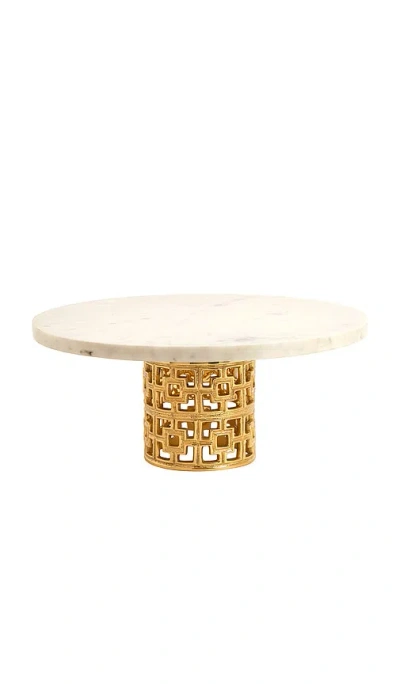 Jonathan Adler Nixon Cake Stand In Metallic Gold | ModeSens