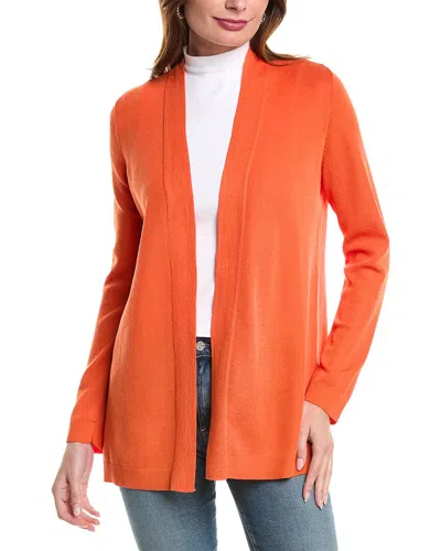 Jones New York Open Front Cardigan In Orange | ModeSens
