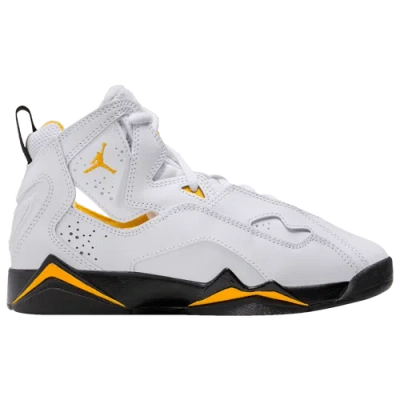 Jordan Mens True Flight In White/black/yellow Ochre | ModeSens