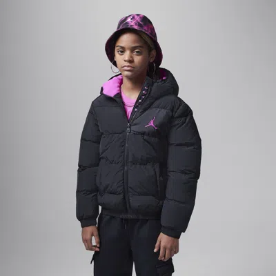 Jordan Essentials Big Kids' Midweight Puffer In Black | ModeSens