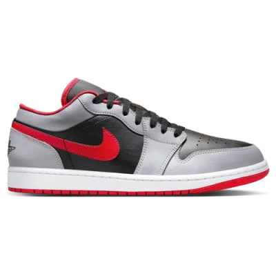 Jordan Mens Aj 1 Low In Grey/red/black | ModeSens