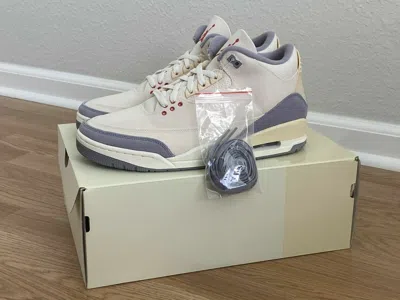 Pre-owned Jordan Nike Air 3 Retro Muslin 8-14 University Red Cement ...