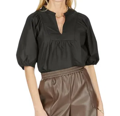 Joy Joy Front Yoke Top In Black | ModeSens