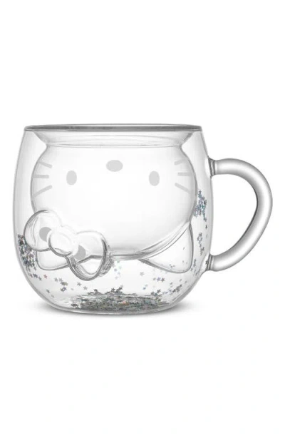 Joyjolt X Sanrio Hello Kitty® 50th Anniversary 3d Double Wall Glass Mug ...