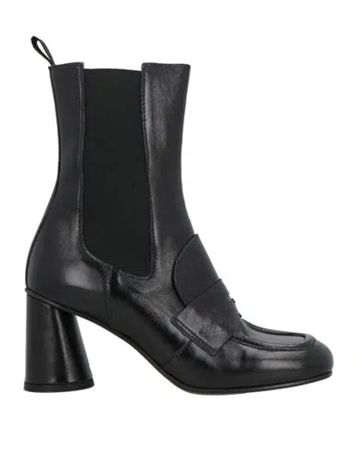 Just Juice Woman Ankle Boots Black Size 8 Leather | ModeSens