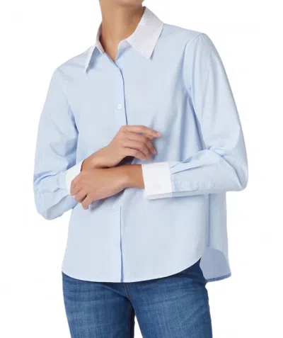 Kal Rieman Tailored Shirt In Oxford Blue/white In Multi | ModeSens