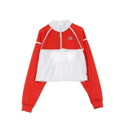 Kappa-kontroll Women's Poly Crop Tracksuit Jacket Red Scarlet/white ...