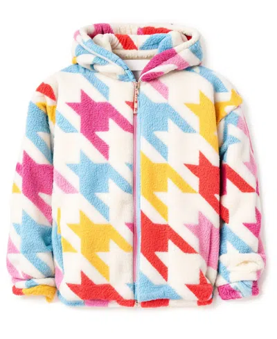 Kate Mack Kids' Big Girls Front Zip Up Hoodie In Multi | ModeSens