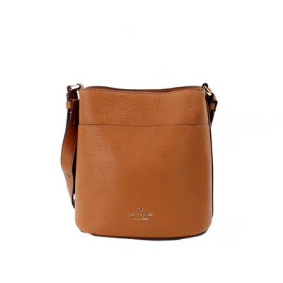 Kate Spade Leila Small Warm Gingerbread Leather Bucket Shoulder ...