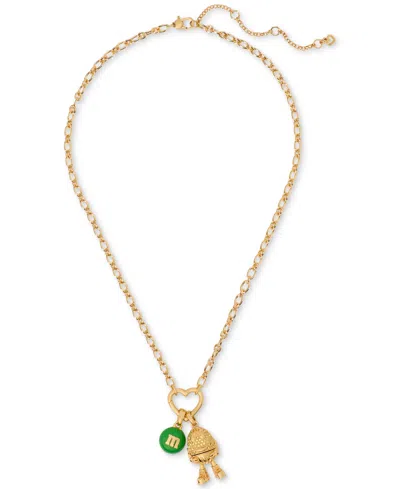 Kate Spade M&m X New York Gold-tone M&m Statement Pendant Necklace, 18 ...