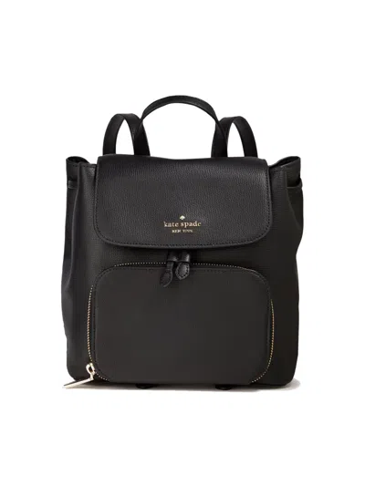Kate Spade New York Kristi Medium Flap Backpack In Black | ModeSens