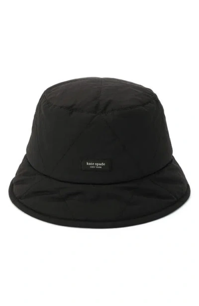 Kate Spade New York Sam Quilted Bucket Hat In Black | ModeSens