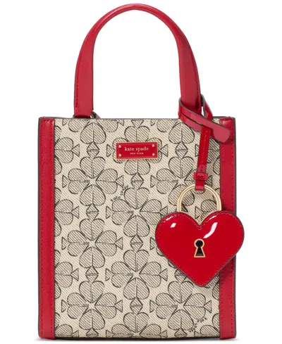 Kate Spade Valentine's Day Spade Flower Coated Canvas Manhattan Mini ...
