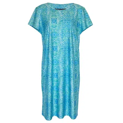 Katherine Way Women's Key West Dress In Effervesence Aqua In Multi ...