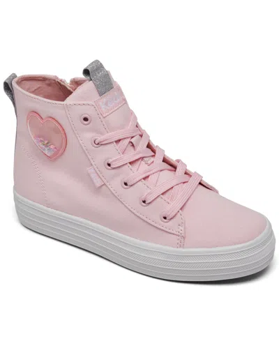 Keds Kids' Little Girls Triple Up High Top Casual Sneakers From Finish ...