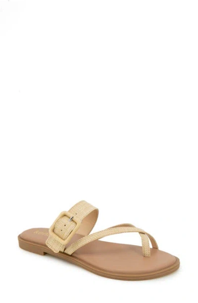 Kensie Mandi Slide Sandal In Natural | ModeSens
