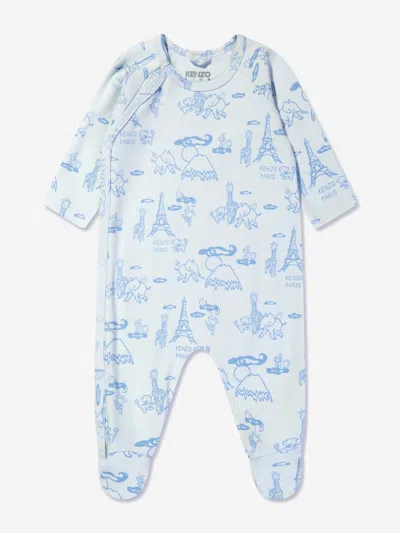 Kenzo Baby Boys Organic Cotton Babygrow Set In Blue | ModeSens