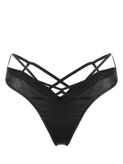 Kiki De Montparnasse Cage Cotton Briefs In Black | ModeSens