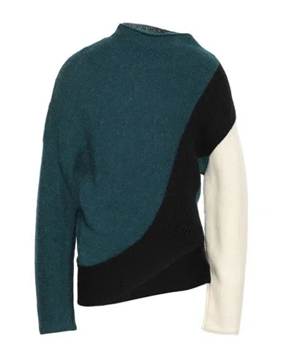 Kiko Kostadinov Man Turtleneck Deep Teal Size L Alpaca Wool, Merino ...