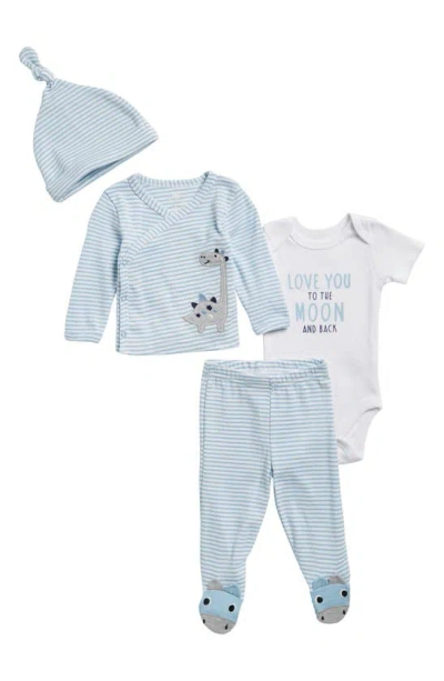 Koala Baby Babies' 4-piece Take-me-home Cotton Set In Blue | ModeSens