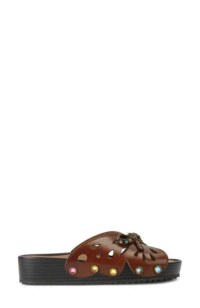 Kurt Geiger London Boho Butterfly Flatform Sandal In Brown | ModeSens