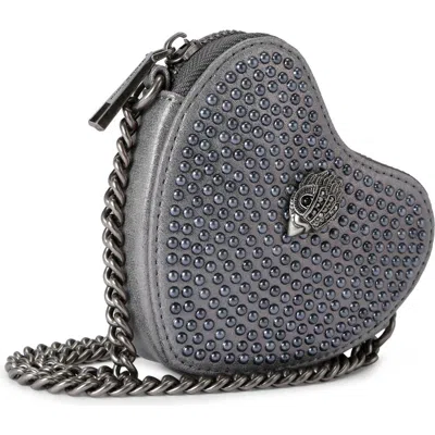 Kurt Geiger London Micro Heart Crossbody Bag In Open Grey | ModeSens