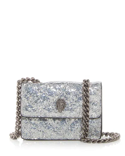 Kurt Geiger Micro Kensington Embellished Crossbody Bag In Silver | ModeSens