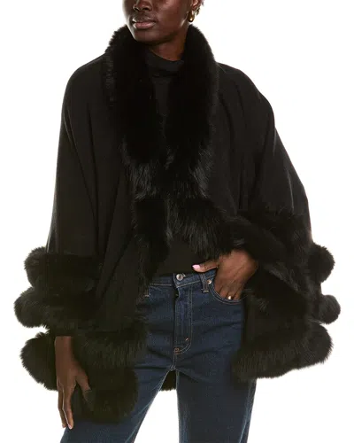 La Fiorentina Ruana In Black | ModeSens