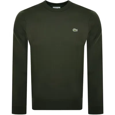 Lacoste Crew Neck Sweatshirt Green | ModeSens