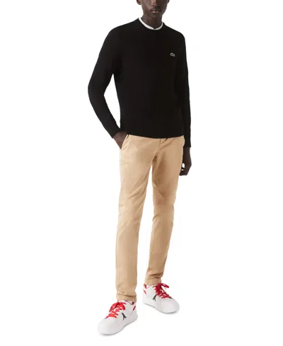 Lacoste Men's Solid Croc Sweater In 031 Black | ModeSens