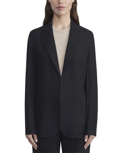 Lafayette 148 New York Inside Out Seam Linen-blend Blazer In Black ...