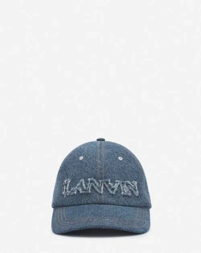 Lanvin Cap In Denim In Denim Blue | ModeSens