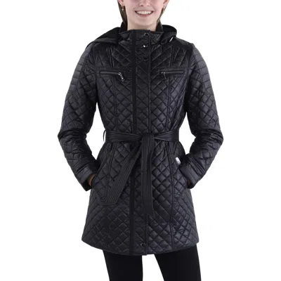 Laundry By Design Womens Faux Fur Hooded Puffer Jacket In Black | ModeSens