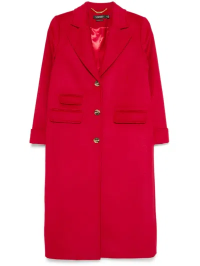 Ralph Lauren Single-breasted Coat In Red | ModeSens