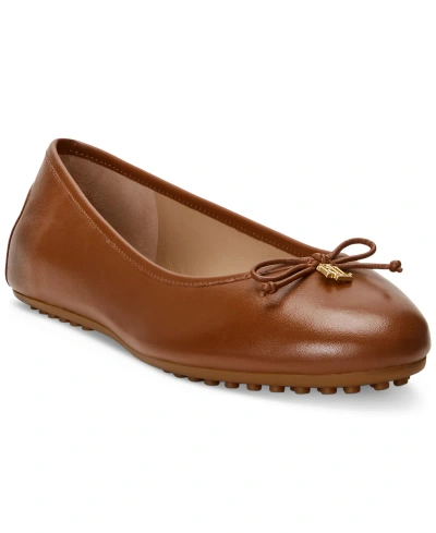 Ralph Lauren Women's Jayna Driver Flats In Deep Saddle Tan | ModeSens