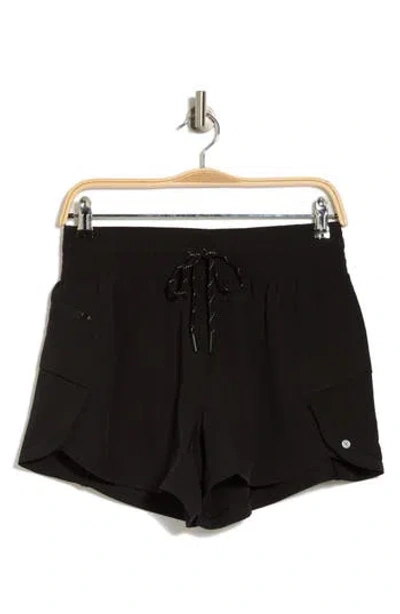 Layer 8 Mandy Woven Hiking Shorts In Rich Black | ModeSens
