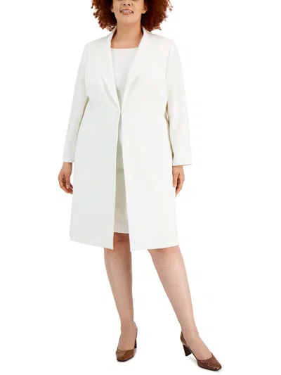 Le Suit Plus Womens Knit Topper Duster Blazer In Multi | ModeSens