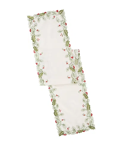 Lenox Holiday Vine Runner, 13"x70" In White | ModeSens