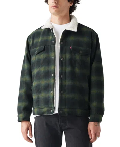 Levi's Men's Relaxed-fit Scottie Plaid Trucker Jacket | ModeSens