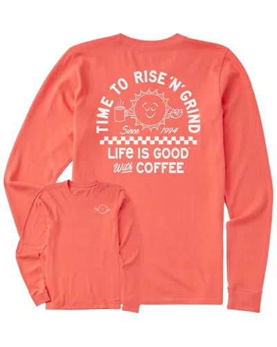 Life Is Good T-shirt In Orange | ModeSens