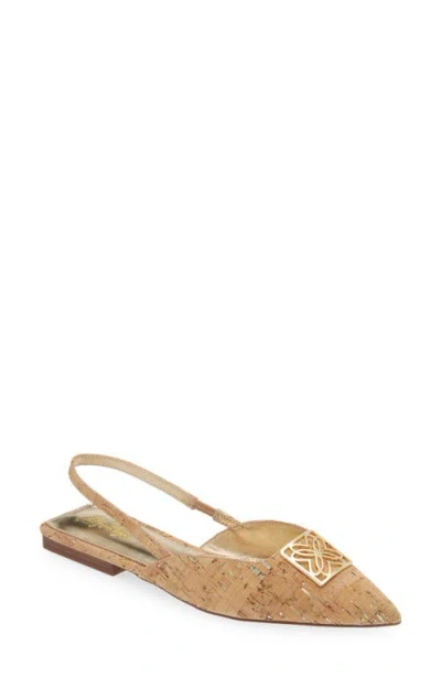 Lilly Pulitzer ® Brit Pointed Toe Slingback Flat In Natural | ModeSens